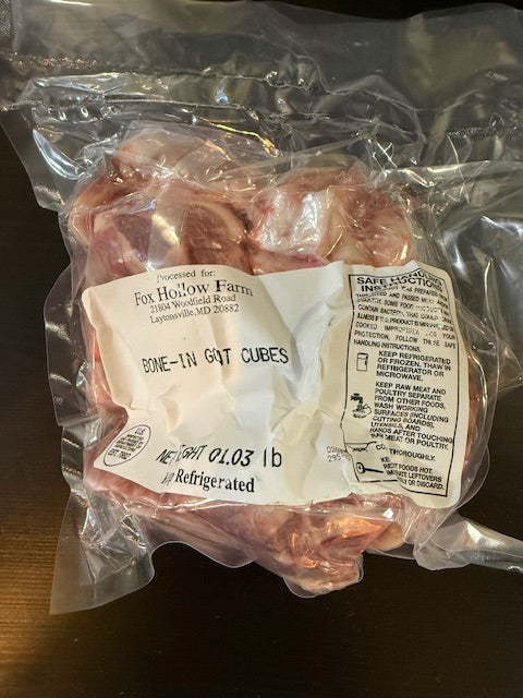 Goat Meat - Bone In Goat Cubes 100% Grass-Fed & Finished – Fox Hollow ...
